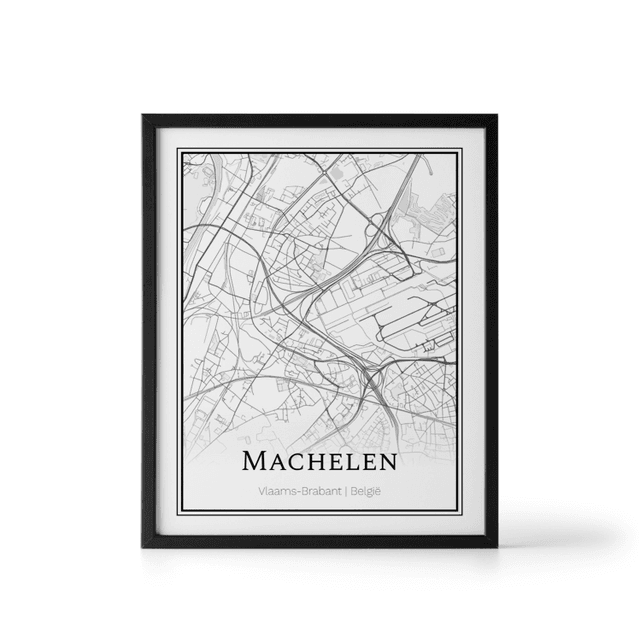 Plattegrond Machelen poster - Where It Happened