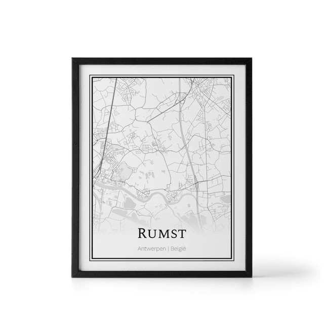 Plattegrond Rumst poster - Where It Happened