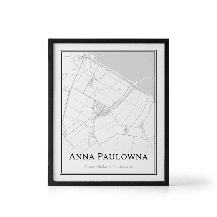 Plattegrond Anna Paulowna poster - Where It Happened