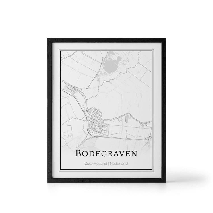 Plattegrond Bodegraven poster - Where It Happened