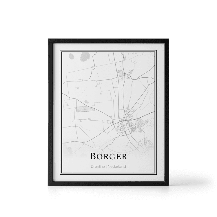 Plattegrond Borger poster - Where It Happened