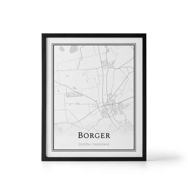 Plattegrond Borger poster - Where It Happened