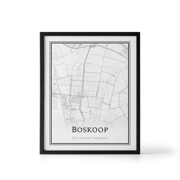 Plattegrond Boskoop poster - Where It Happened