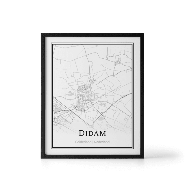 Plattegrond Didam poster - Where It Happened