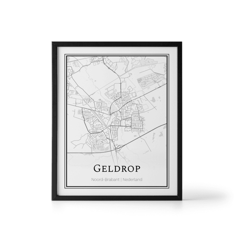 Plattegrond Geldrop poster - Where It Happened