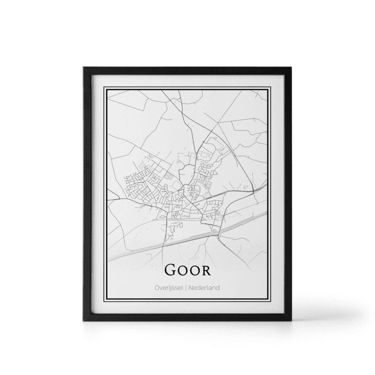Plattegrond Goor poster - Where It Happened