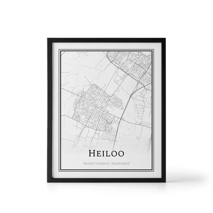 Plattegrond Heiloo poster - Where It Happened