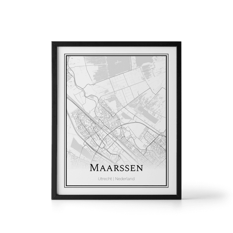 Plattegrond Maarssen poster - Where It Happened