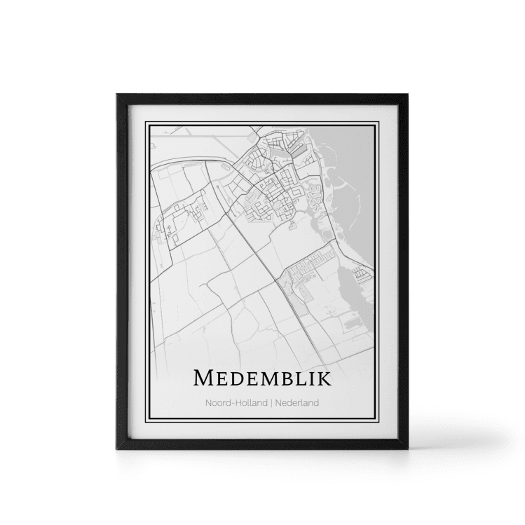 Plattegrond Medemblik poster - Where It Happened
