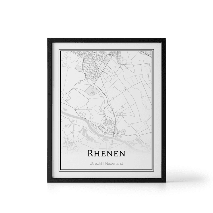 Plattegrond Rhenen poster - Where It Happened