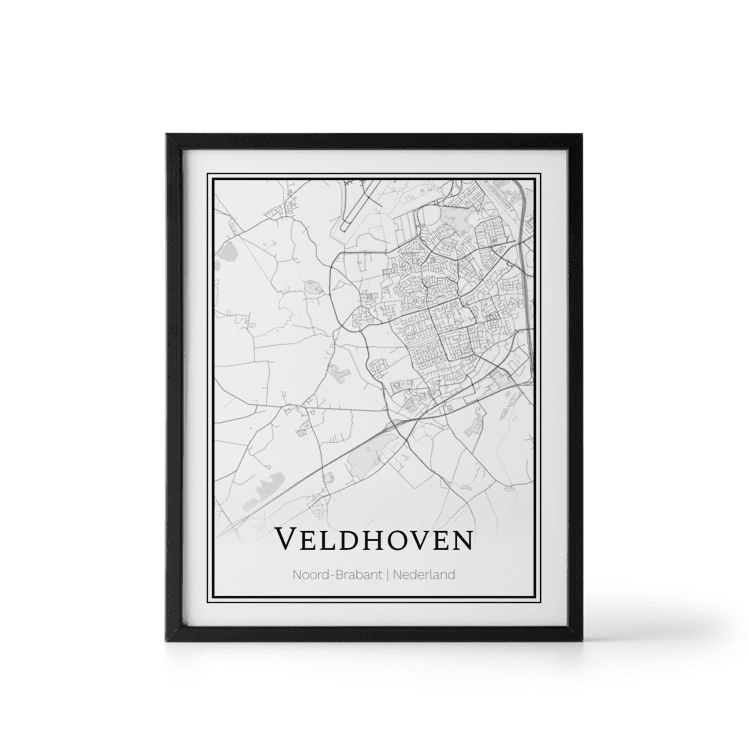 Plattegrond Veldhoven poster - Where It Happened