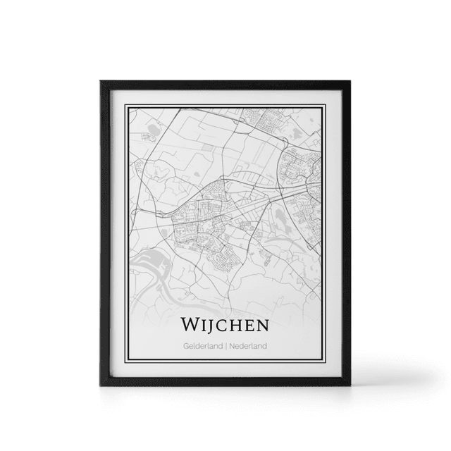 Plattegrond Wijchen poster - Where It Happened