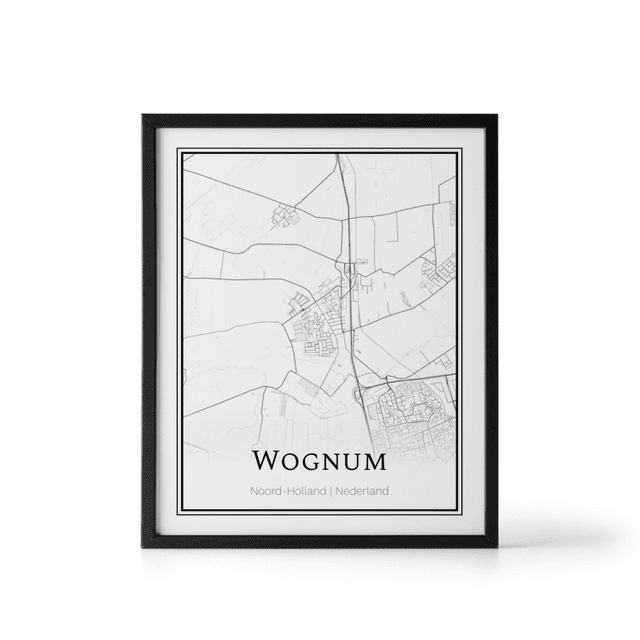 Plattegrond Wognum poster - Where It Happened