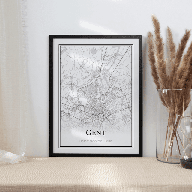 Plattegrond Gent poster - Where It Happened