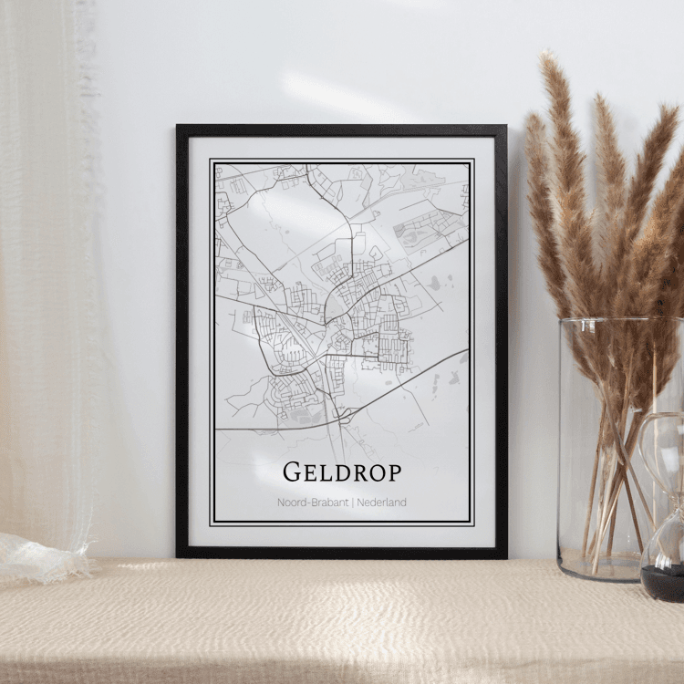 Plattegrond Geldrop poster - Where It Happened
