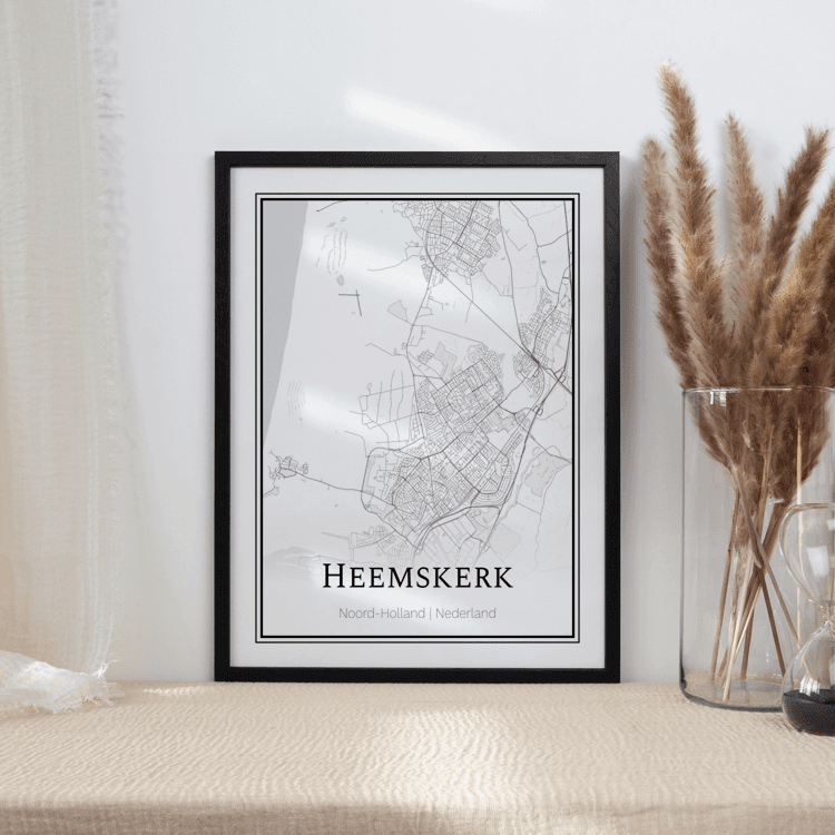 Plattegrond Heemskerk poster - Where It Happened
