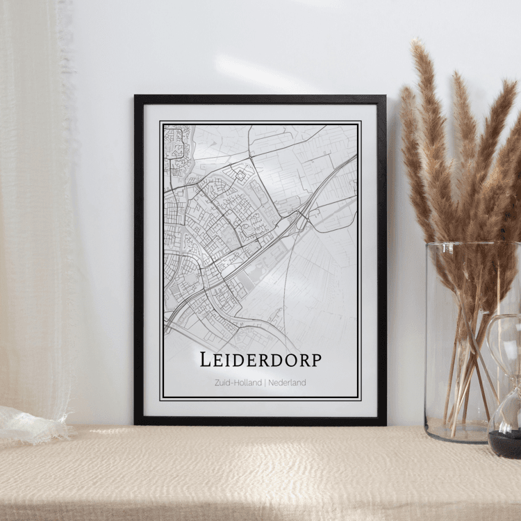 Plattegrond Leiderdorp poster - Where It Happened