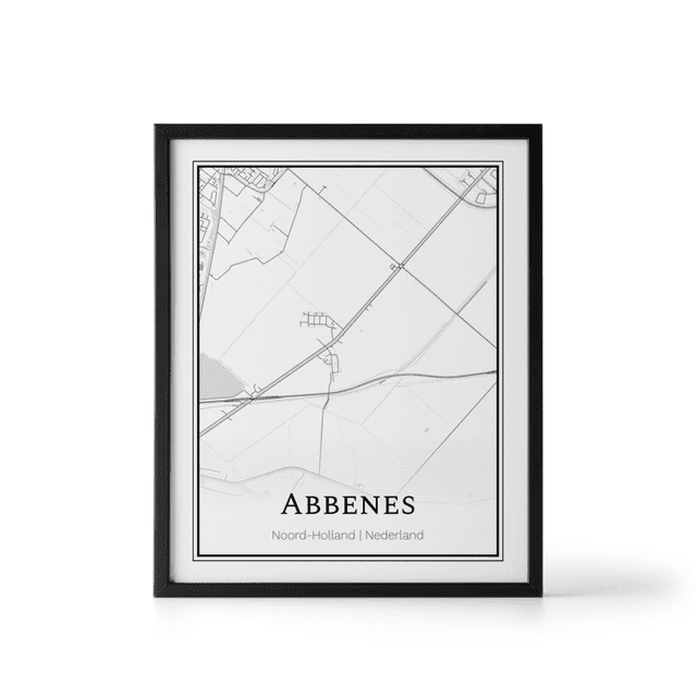 Plattegrond Abbenes poster - Where It Happened