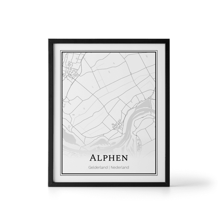Plattegrond Alphen poster - Where It Happened