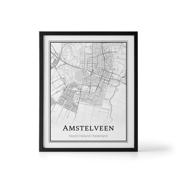Plattegrond Amstelveen poster - Where It Happened