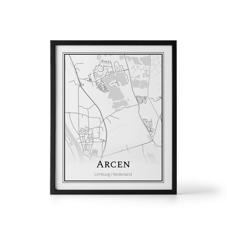 Plattegrond Arcen poster - Where It Happened