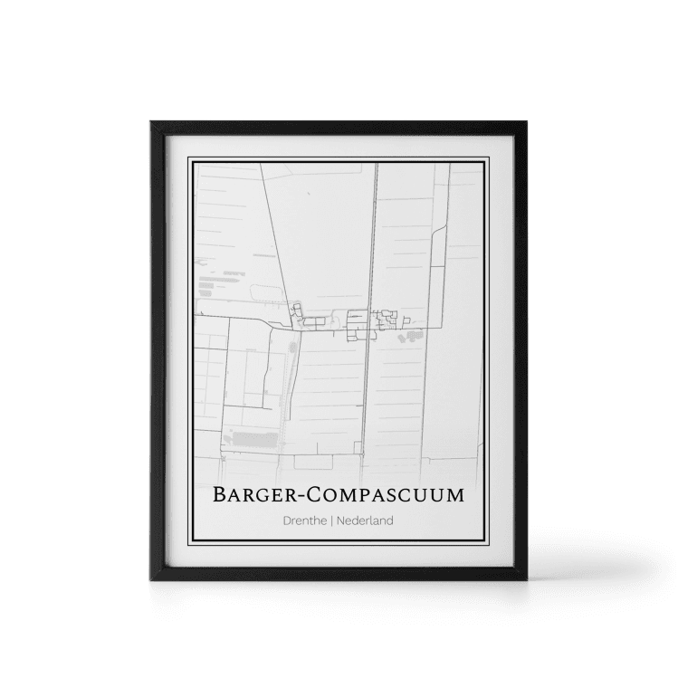 Plattegrond Barger-Compascuum poster - Where It Happened