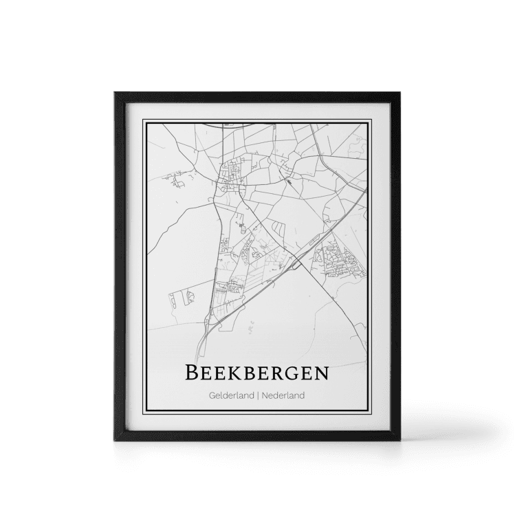 Plattegrond Beekbergen poster - Where It Happened