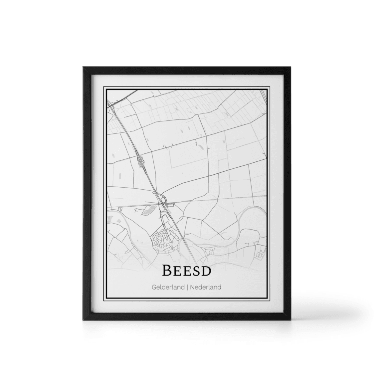 Plattegrond Beesd poster - Where It Happened