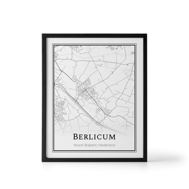 Plattegrond Berlicum poster - Where It Happened