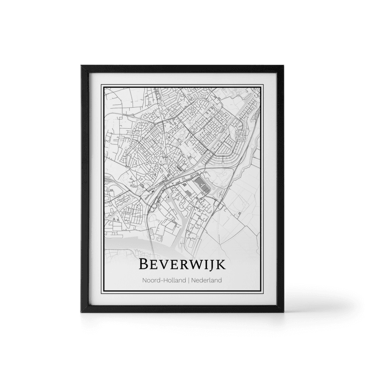 Plattegrond Beverwijk poster - Where It Happened