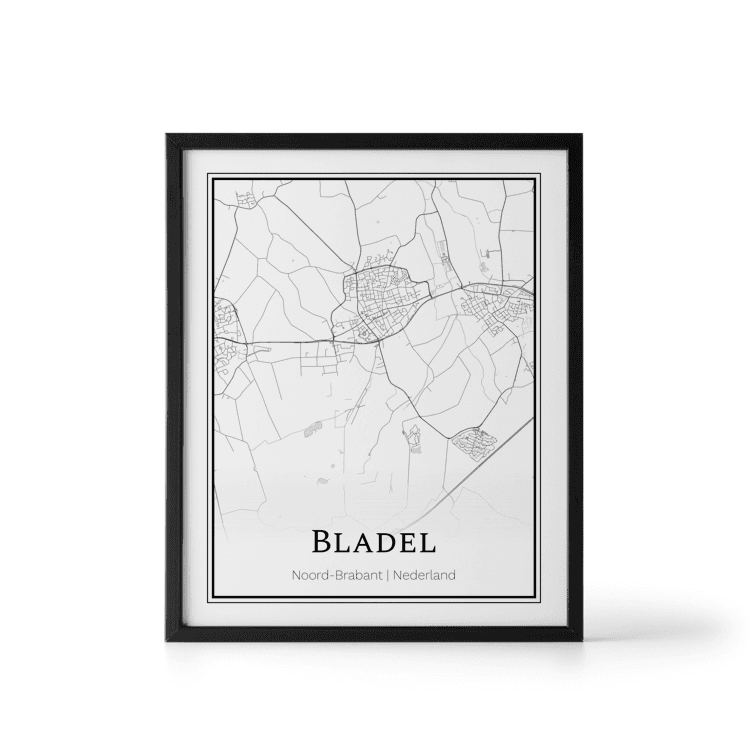 Plattegrond Bladel poster - Where It Happened