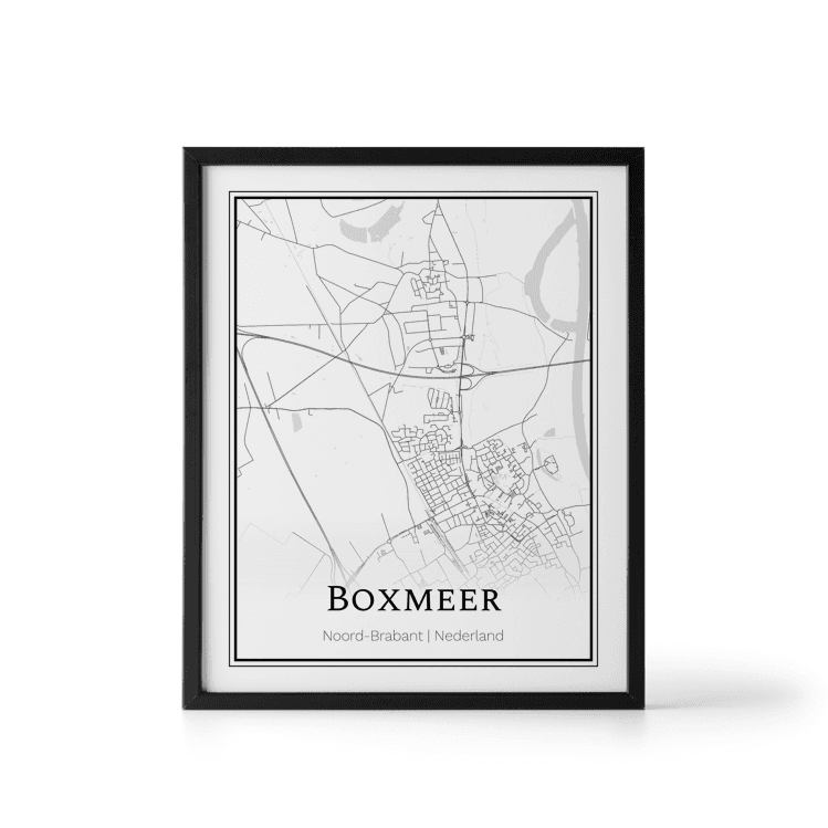 Plattegrond Boxmeer poster - Where It Happened