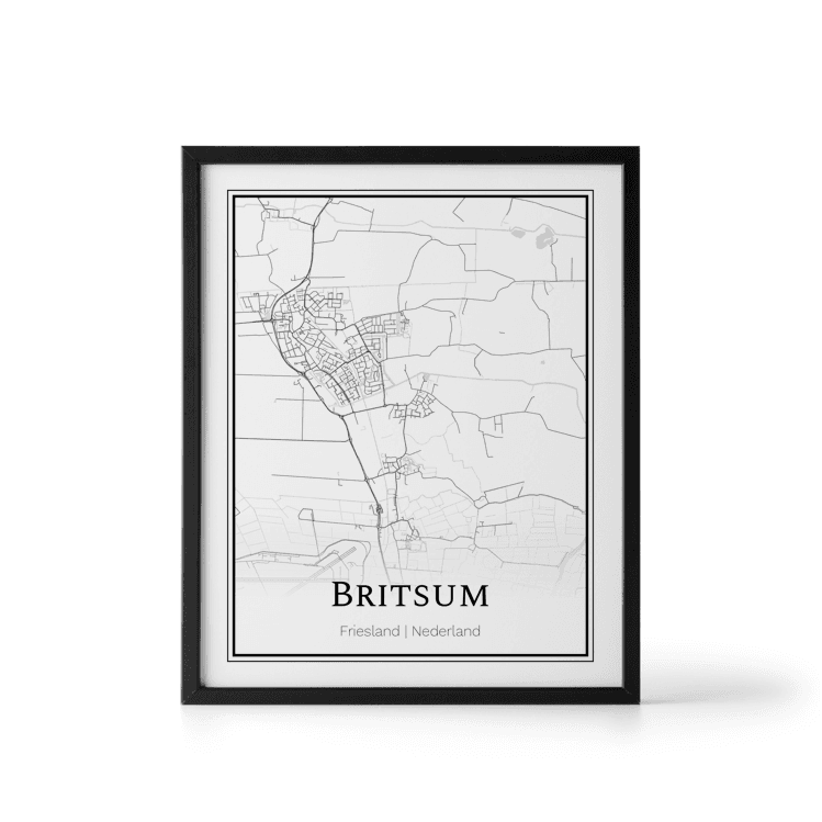 Plattegrond Britsum poster - Where It Happened