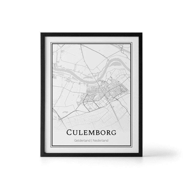 Plattegrond Culemborg poster - Where It Happened