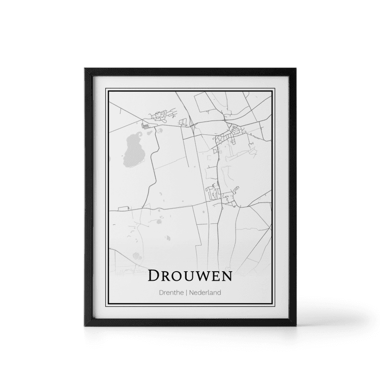 Plattegrond Drouwen poster - Where It Happened