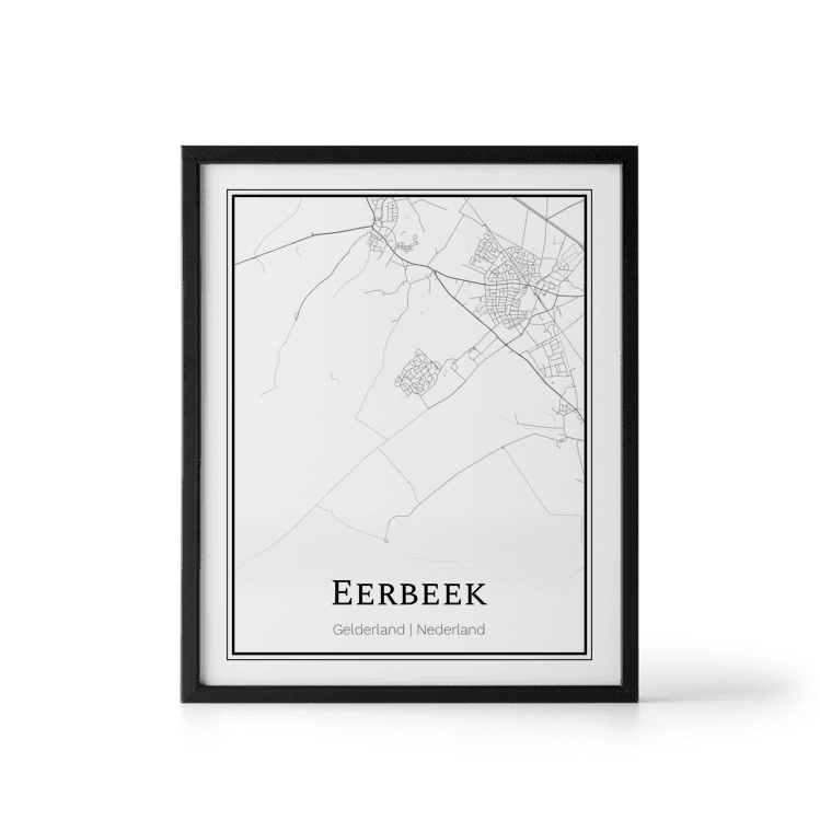 Plattegrond Eerbeek poster - Where It Happened