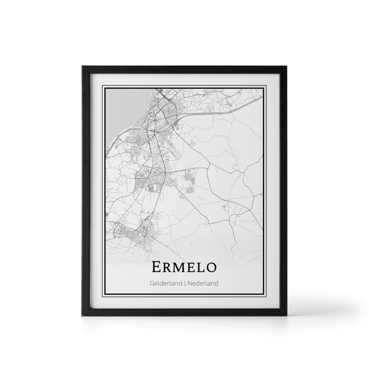 Plattegrond Ermelo poster - Where It Happened