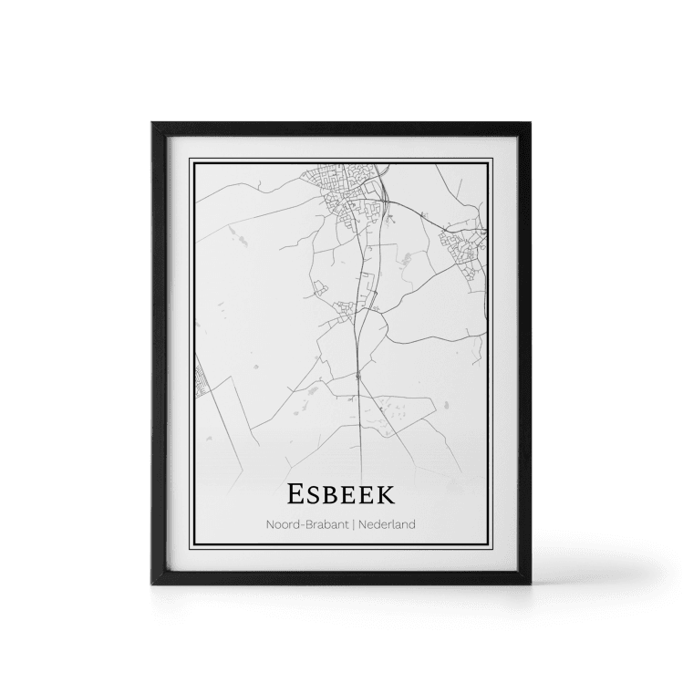 Plattegrond Esbeek poster - Where It Happened