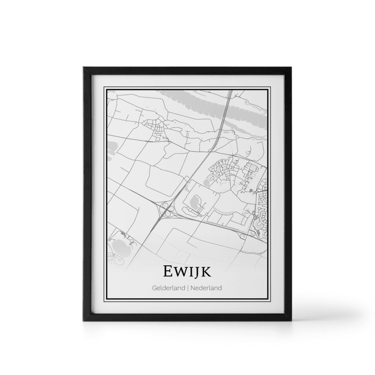 Plattegrond Ewijk poster - Where It Happened