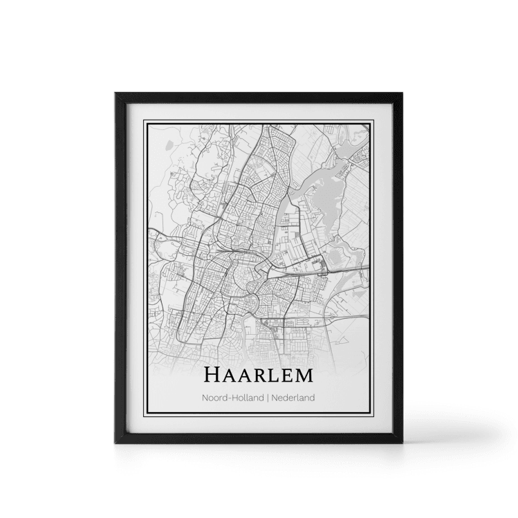 Plattegrond Haarlem poster - Where It Happened