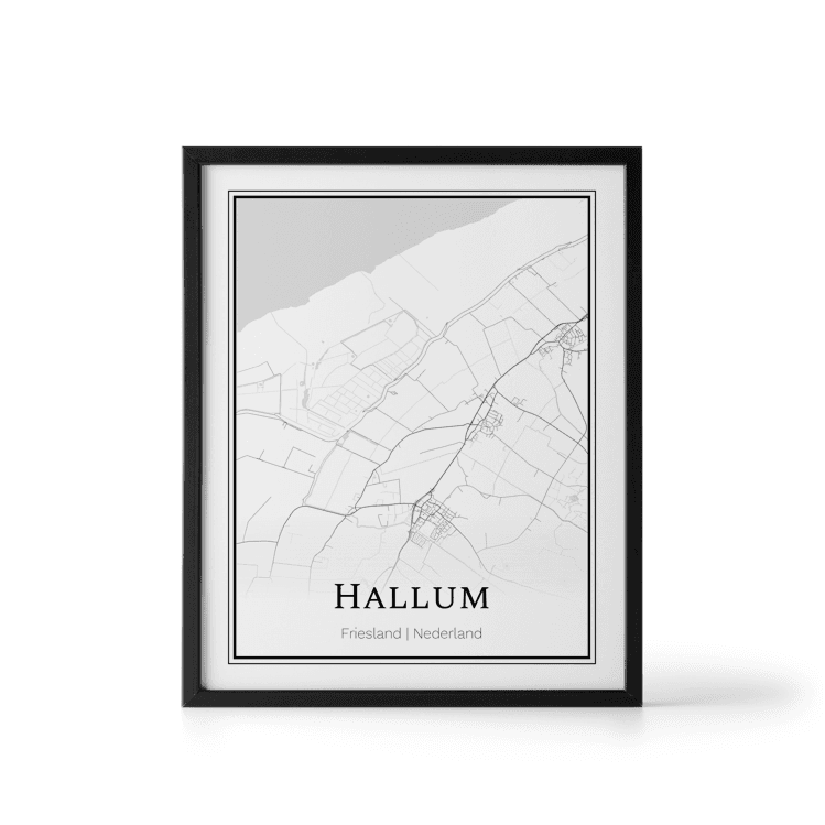 Plattegrond Hallum poster - Where It Happened