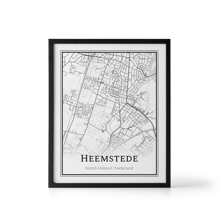 Plattegrond Heemstede poster - Where It Happened