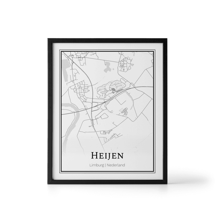 Plattegrond Heijen poster - Where It Happened