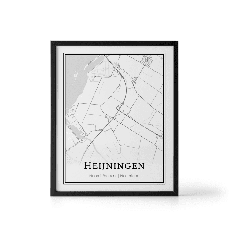 Plattegrond Heijningen poster - Where It Happened