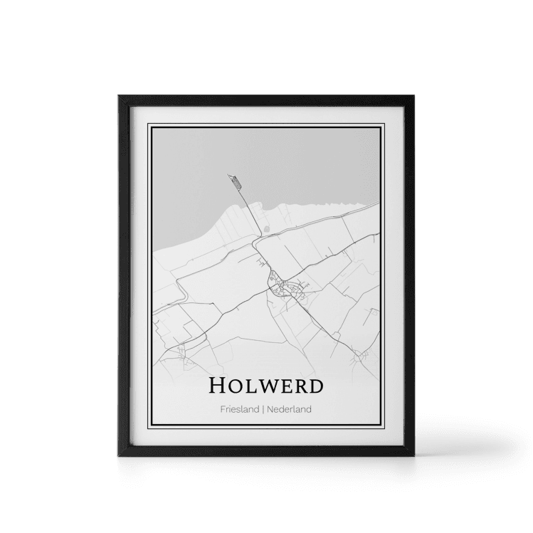 Plattegrond Holwerd poster - Where It Happened
