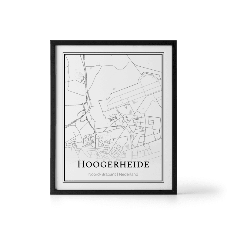 Plattegrond Hoogerheide poster - Where It Happened