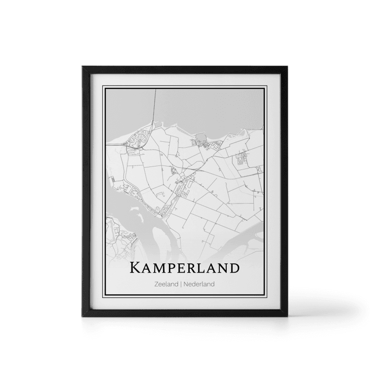 Plattegrond Kamperland poster - Where It Happened