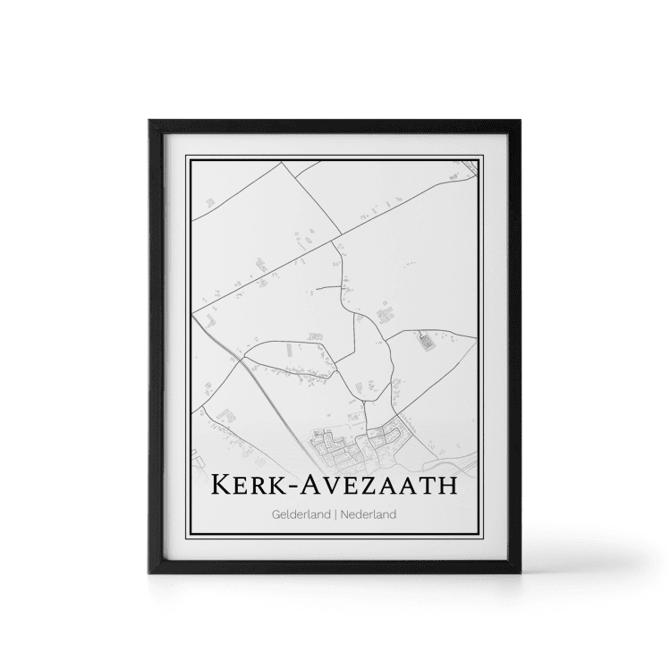 Plattegrond Kerk-Avezaath poster - Where It Happened