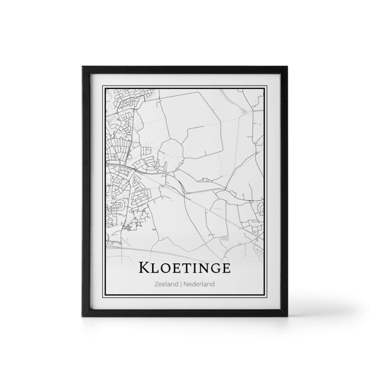 Plattegrond Kloetinge poster - Where It Happened