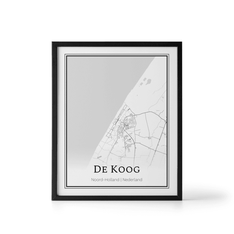 Plattegrond De Koog poster - Where It Happened